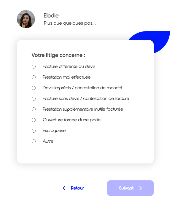 Règlez votre litige dès maintenant